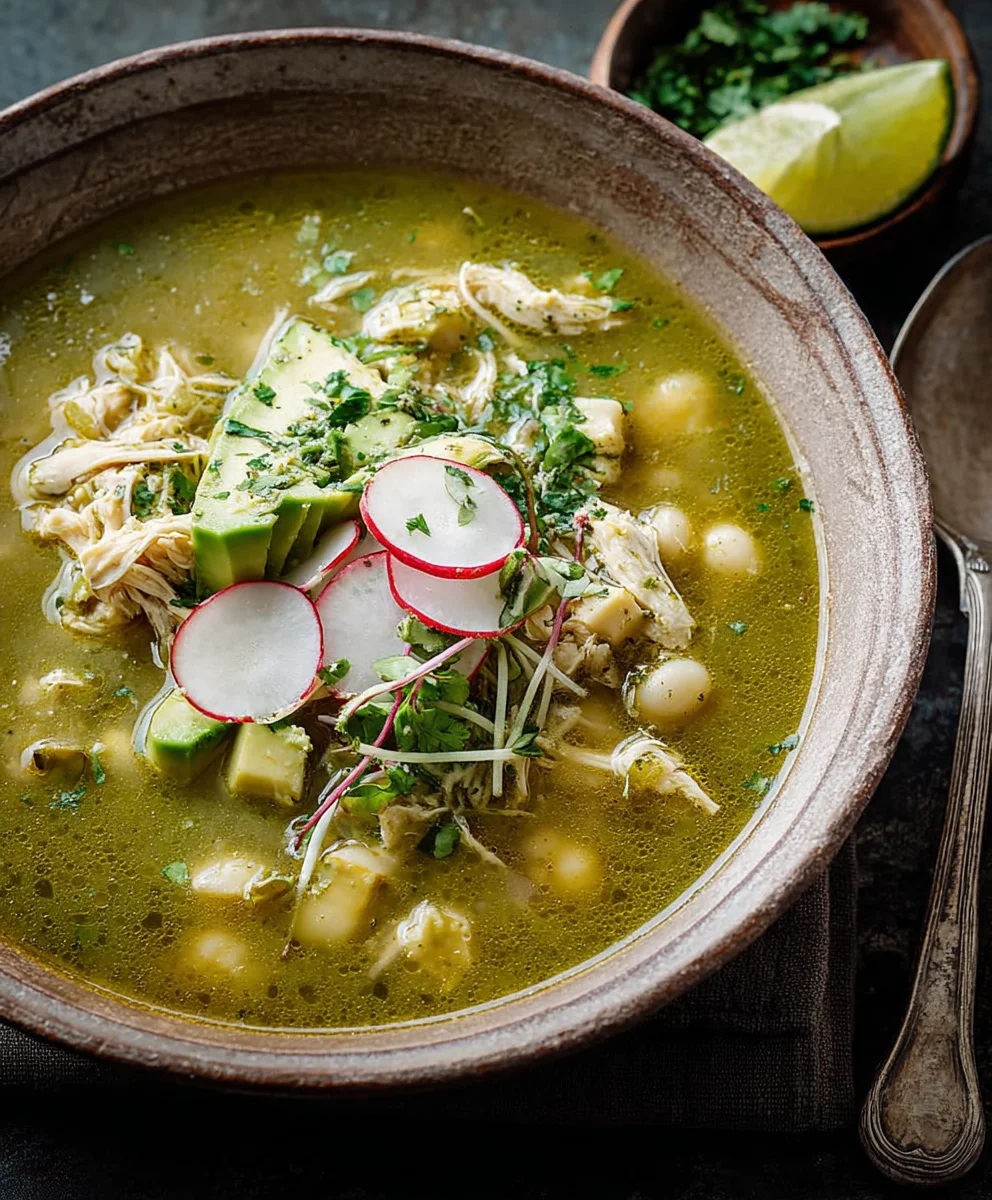 Authentic Chicken Pozole Verde - Flavorful Mexican Green Soup - MMM Flavors